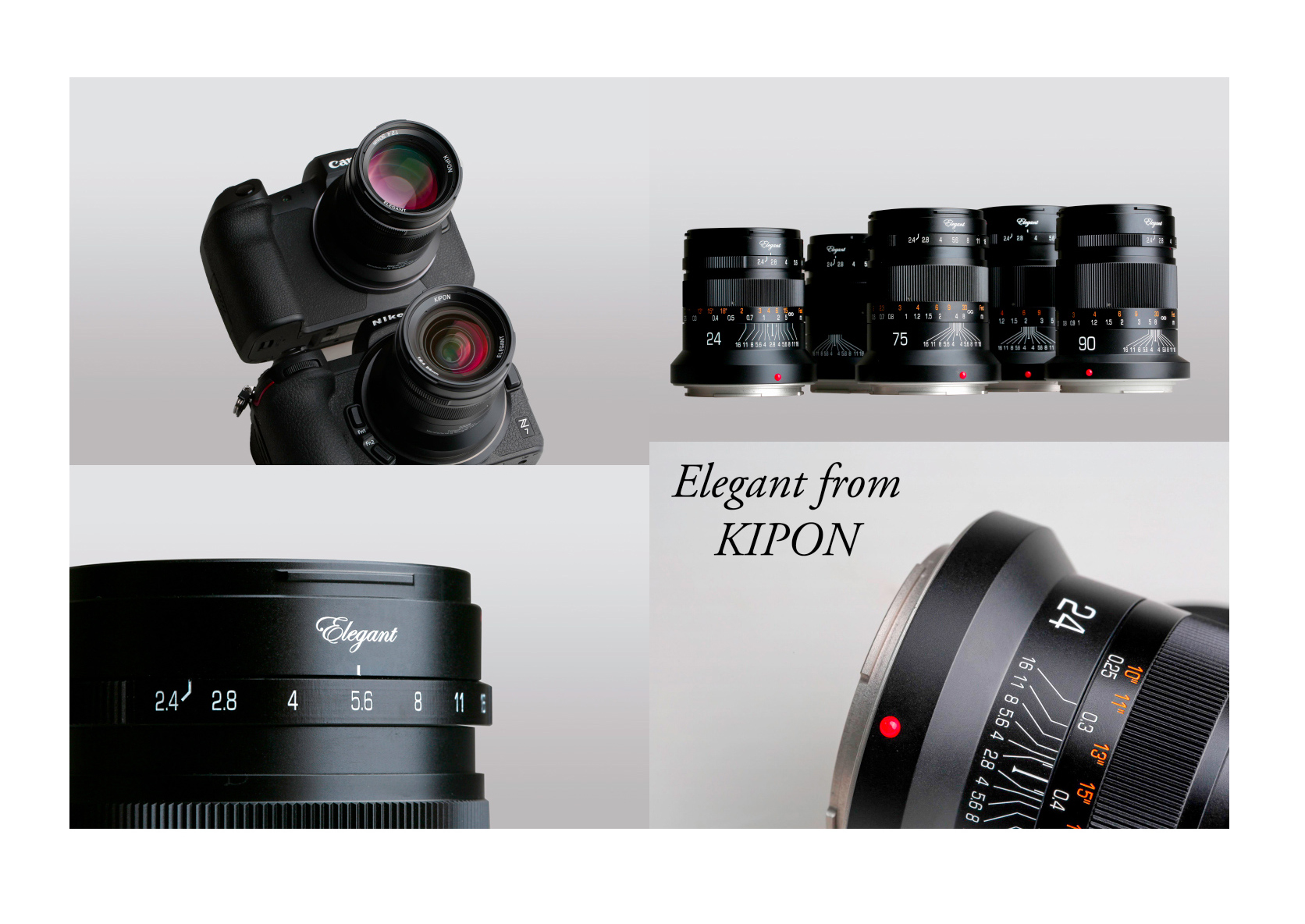 Kipon Elegant : une gamme d’optiques pour Eos R et Nikon Z | Lense